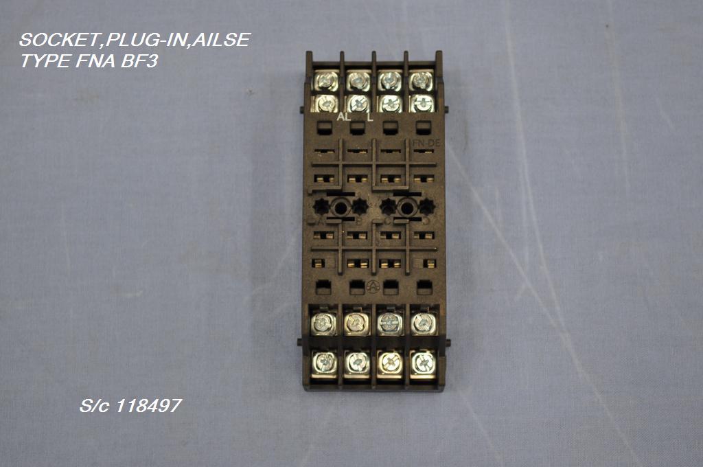 SOCKET,RELAY,DIN MOUNT,FRONT, FN-DE-IP10