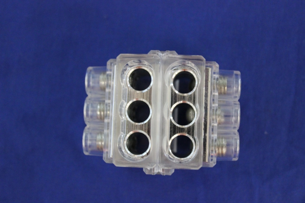 TERMINAL BLOCK,6 HOLE,50mm² WIRE