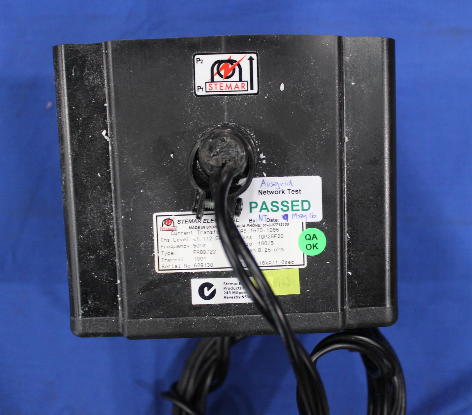 TRANSFORMER,CURRENT,100:5A RATIO